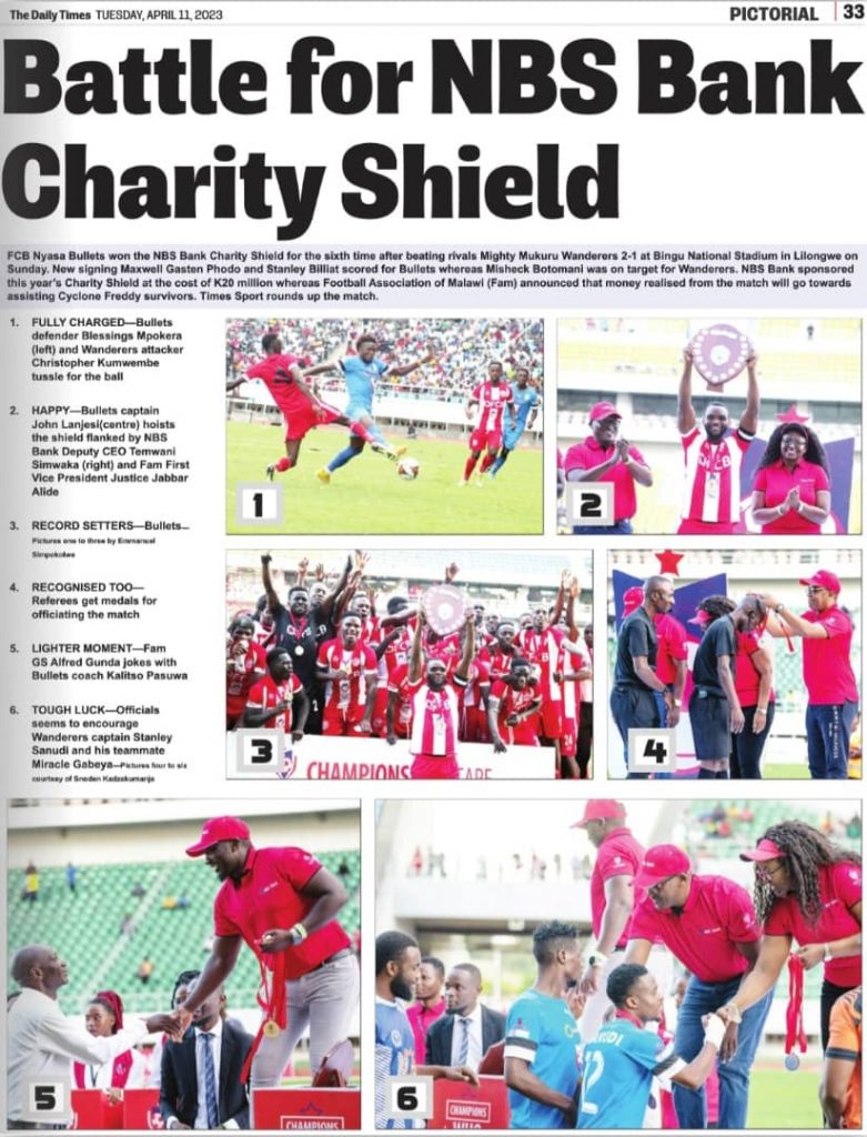 Pictorial Focus: Battle for NBS Bank Charity Shield - NBS Bank plc